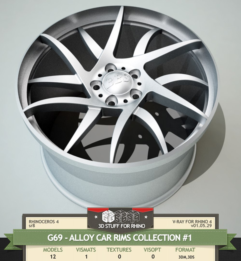 3d Model Rim 1 Wheel