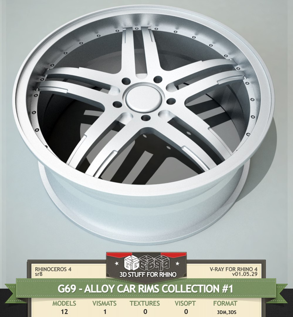 3d Model Rim 1 Wheel