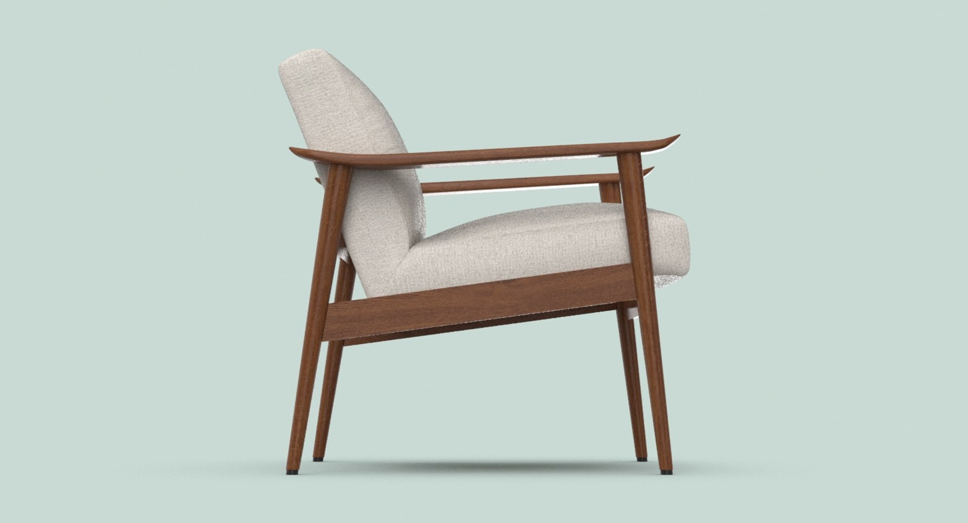 Mid-century-modern-arm-chair Model - TurboSquid 1251986