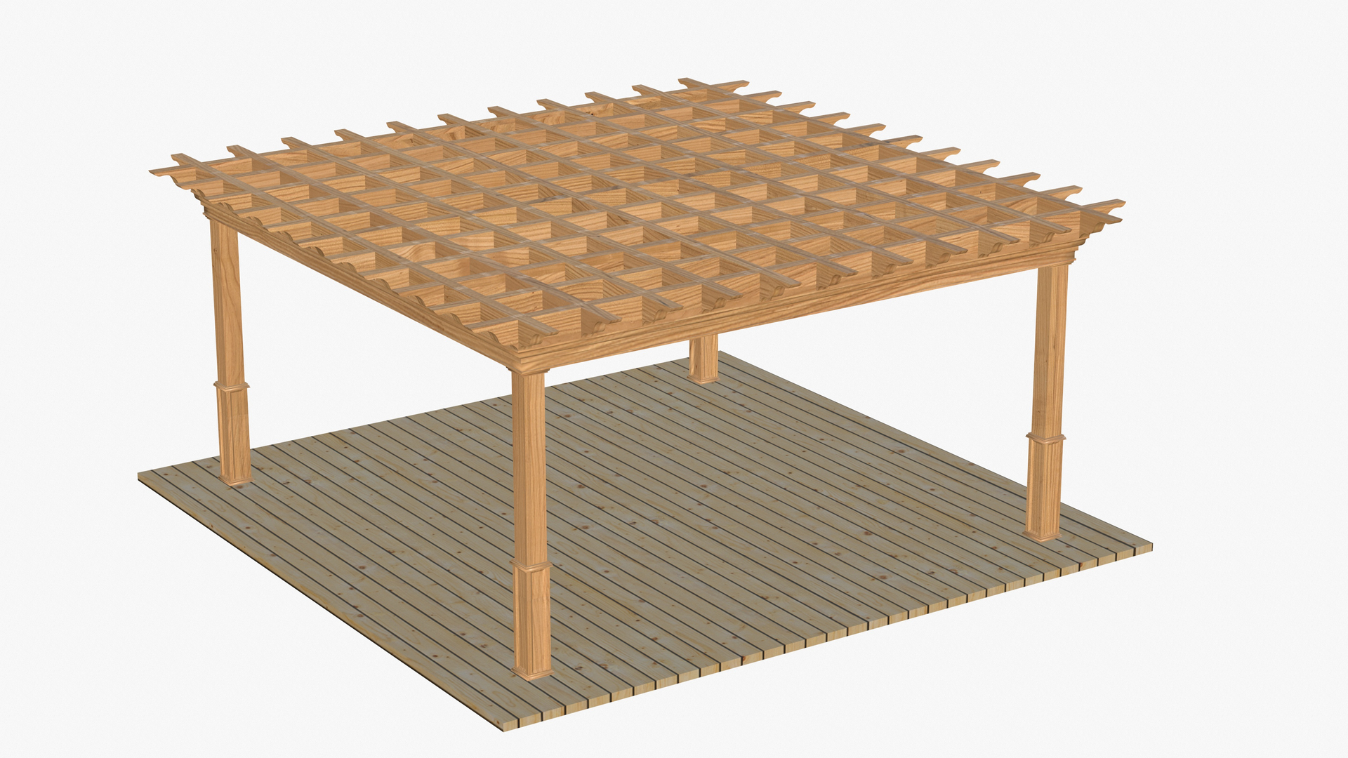 3D Model Wooden Outdoor Canopy - TurboSquid 1823451