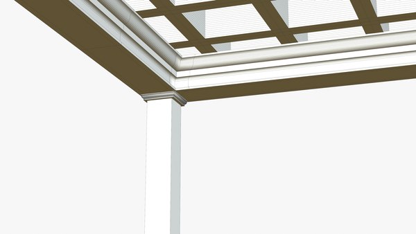 3D model Wooden Outdoor Canopy - TurboSquid 1823451