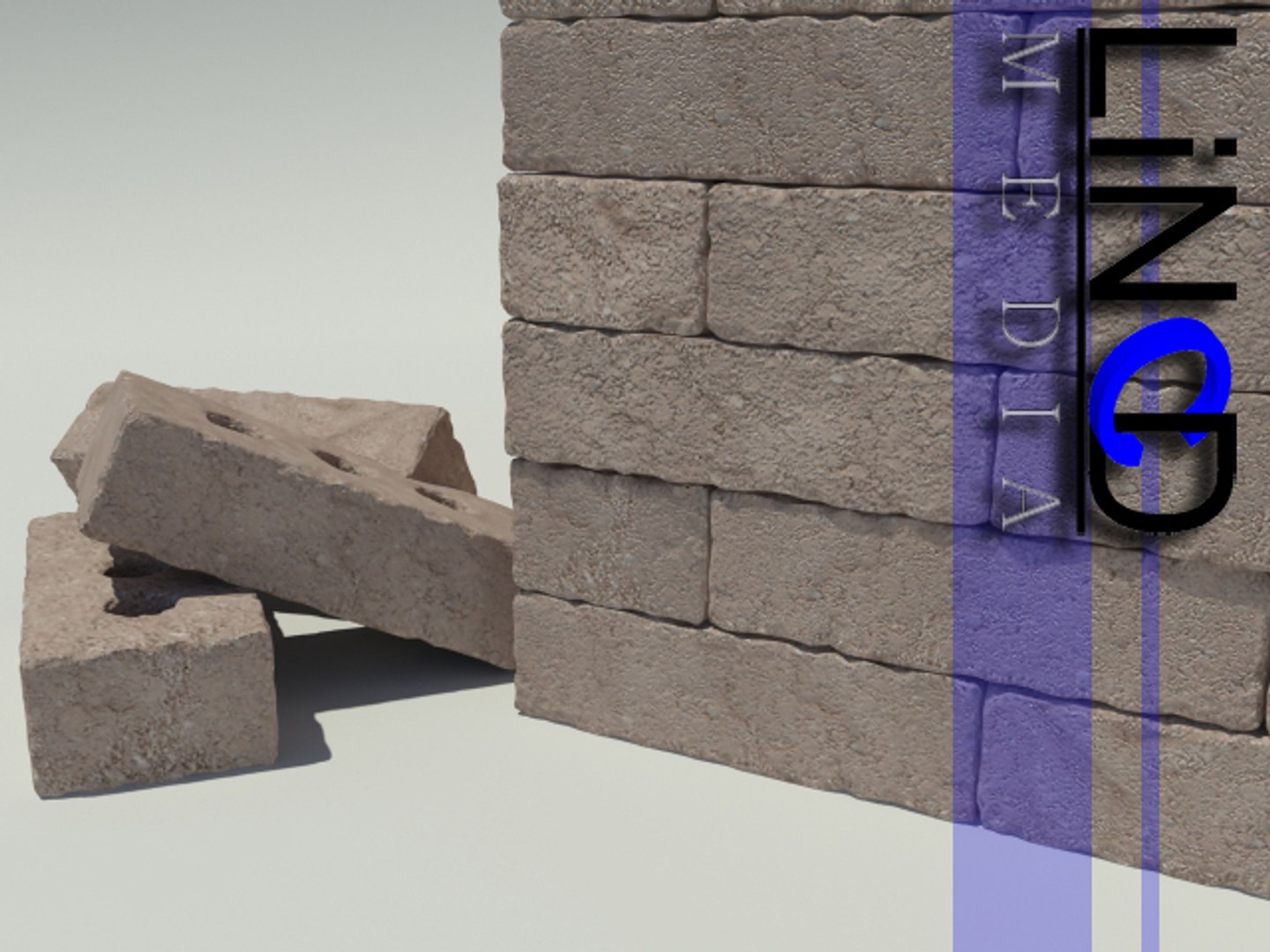 bricks maps 3d model