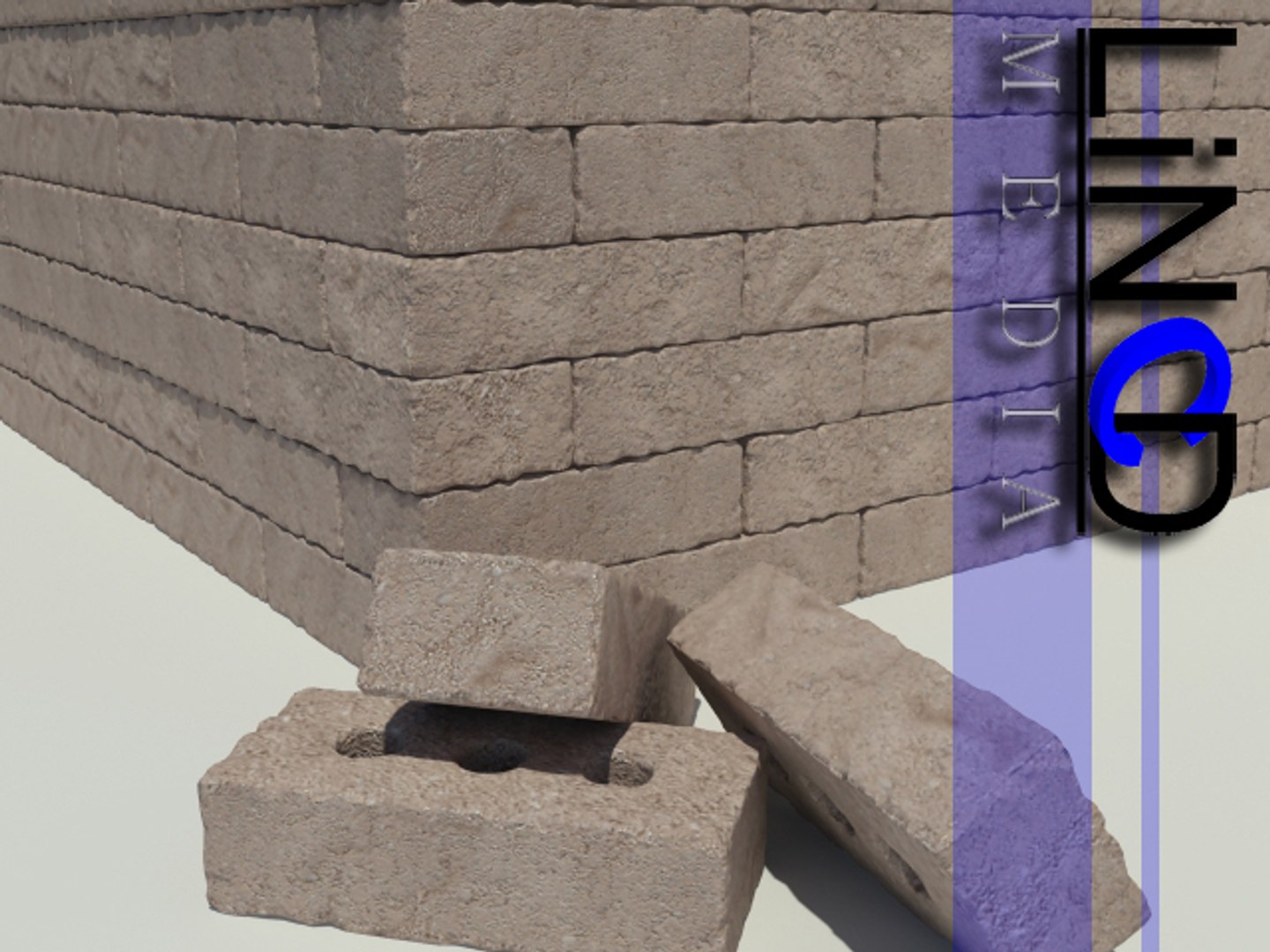 bricks maps 3d model