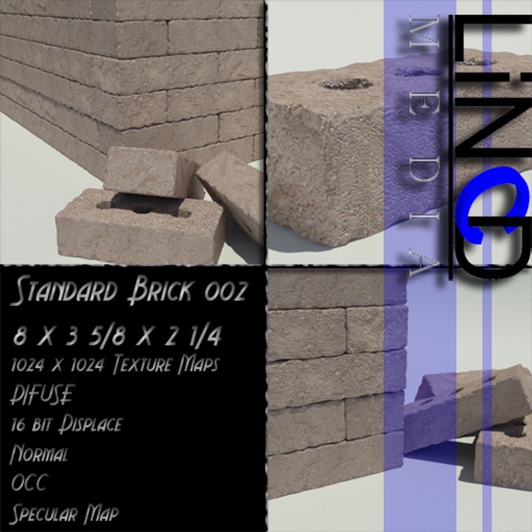 bricks maps 3d model