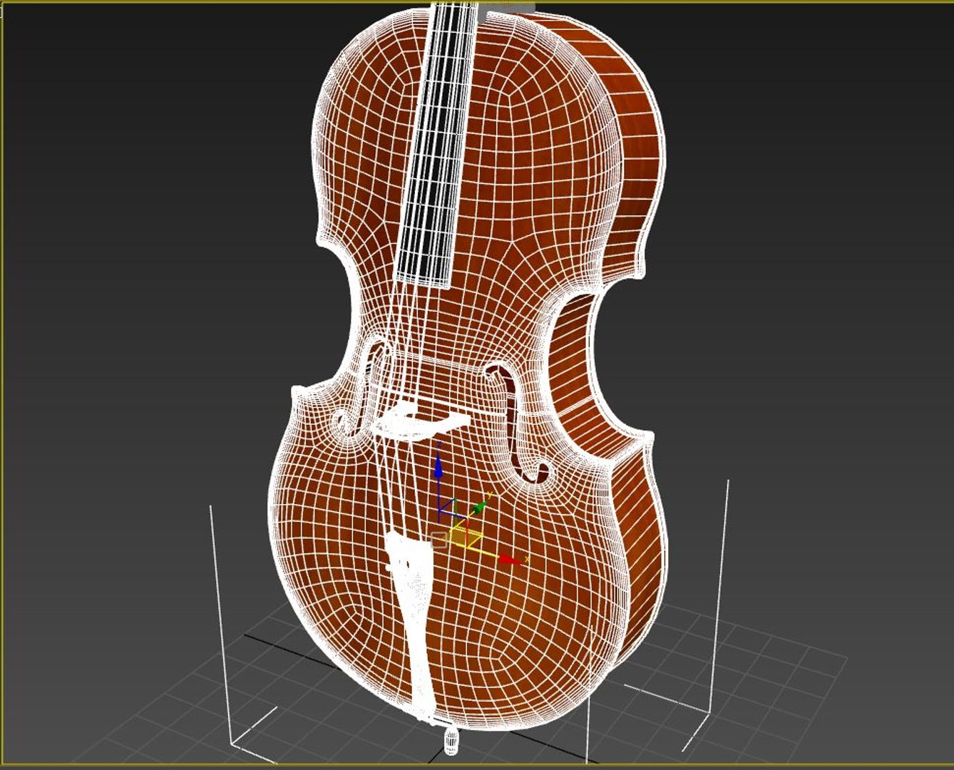 3D Cello Music Instrument Model - TurboSquid 1369355