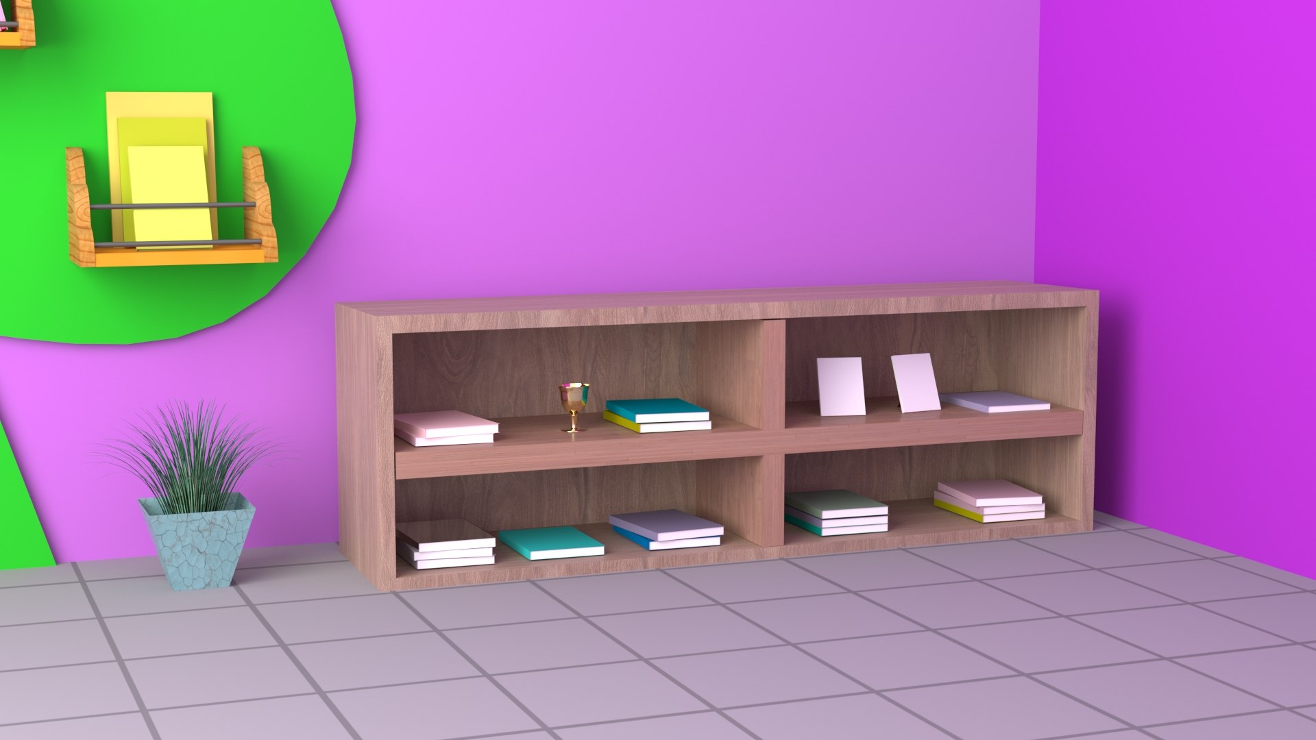 Book Tree Selves 3D Model - TurboSquid 1887179