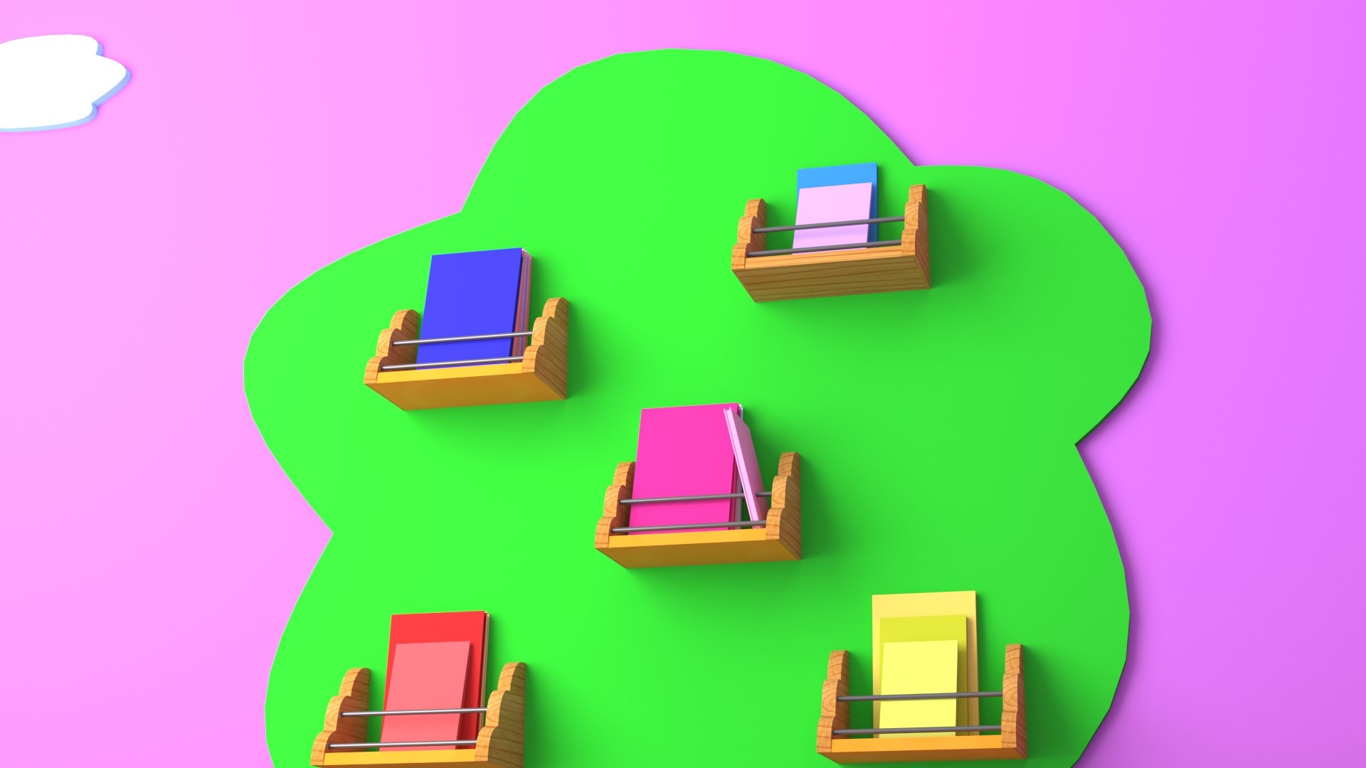 Book Tree Selves 3D Model - TurboSquid 1887179