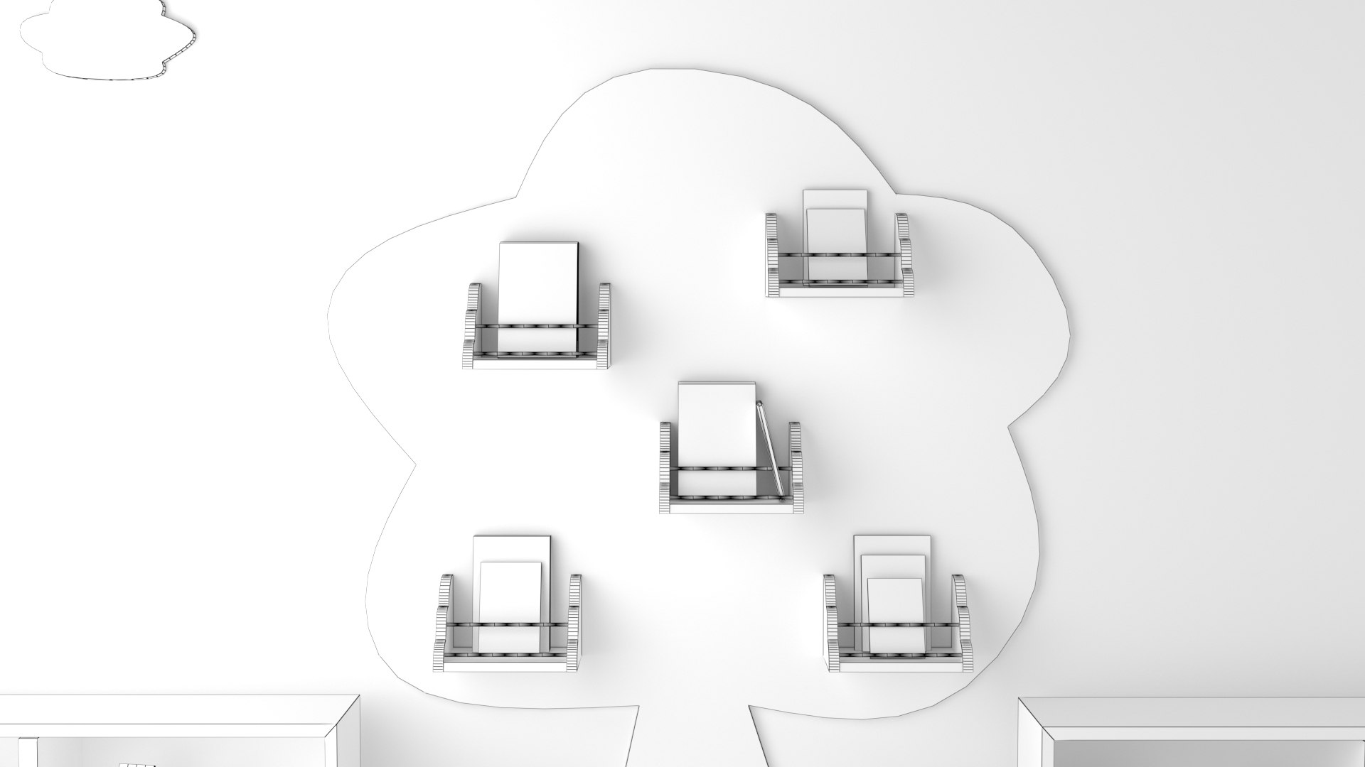 Book Tree Selves 3D Model - TurboSquid 1887179