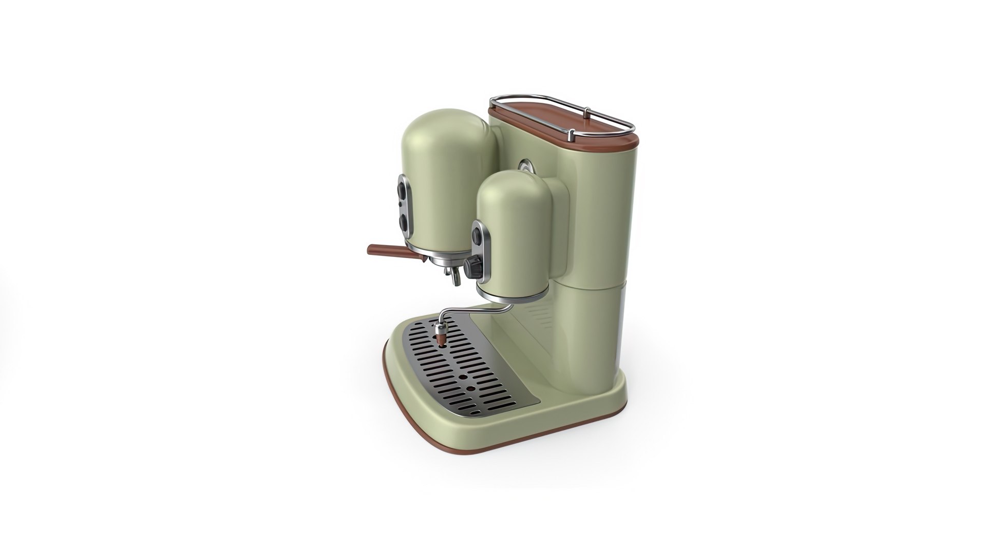 3D Retro Espresso Machine Model - TurboSquid 2296673