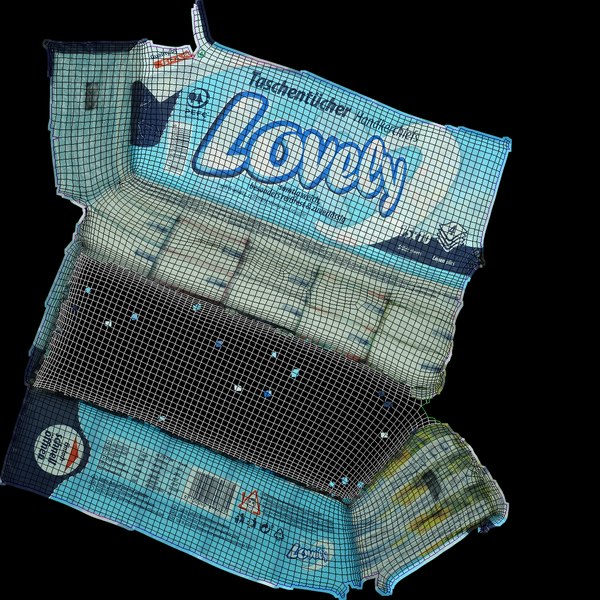 3D handkerchief packages advertising model - TurboSquid 1559315