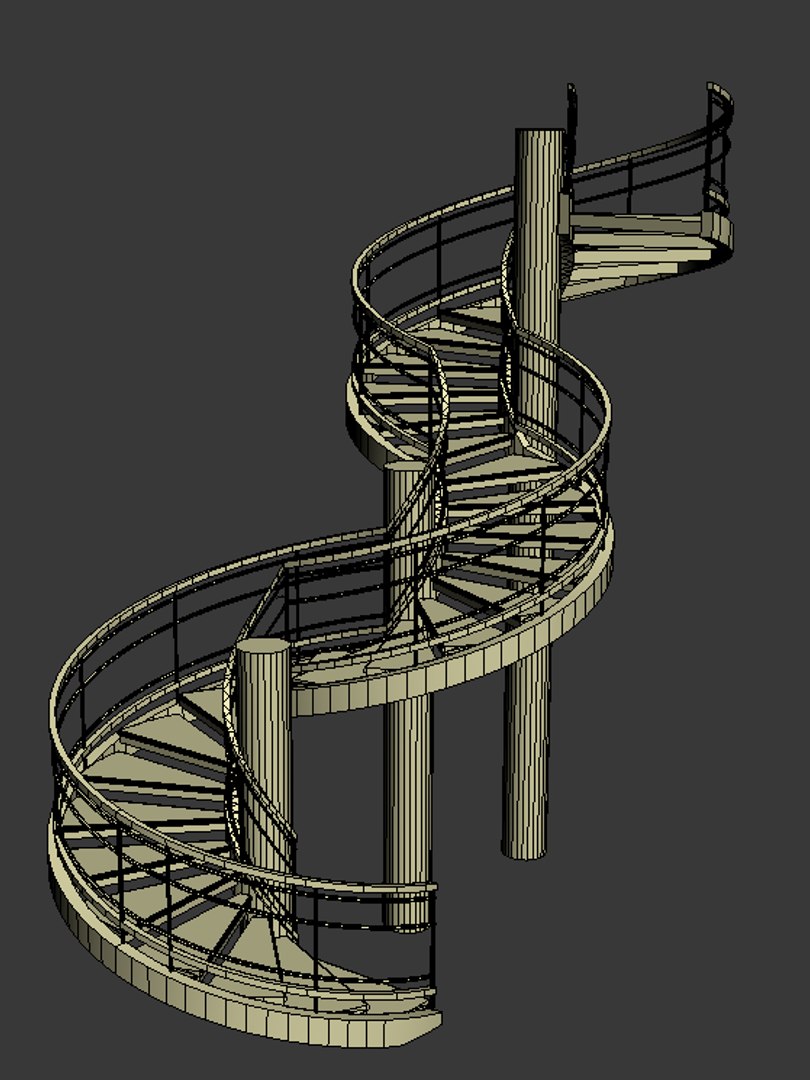 stair steps 3d model