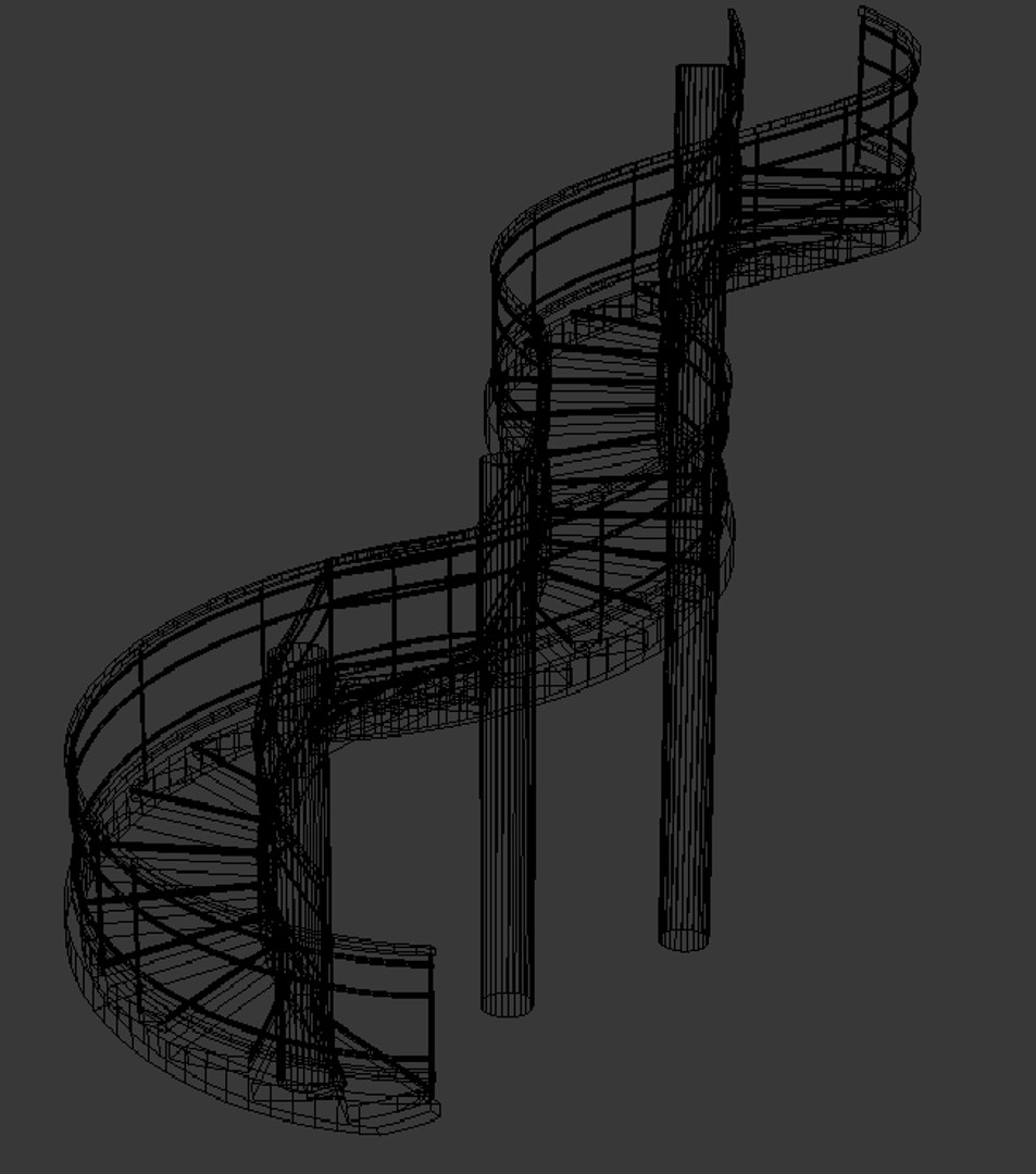 stair steps 3d model