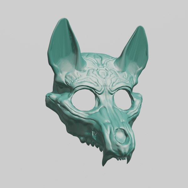 3D dog skull mask printing model - TurboSquid 1617004