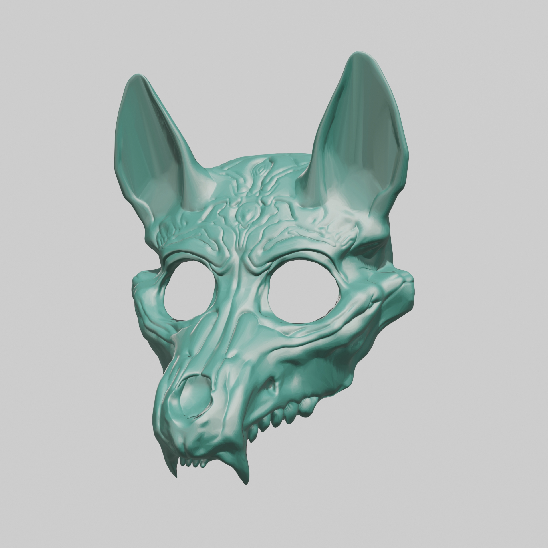 3D dog skull mask printing model - TurboSquid 1617004