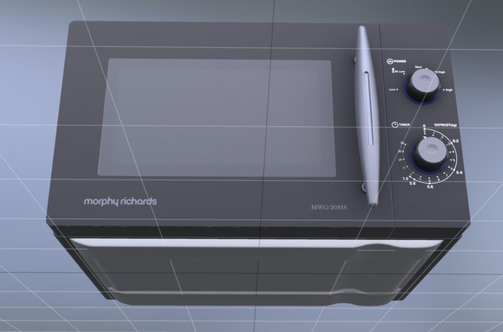 Morphy Richards 20 L Solo Microwave Oven 3D - TurboSquid 2154017