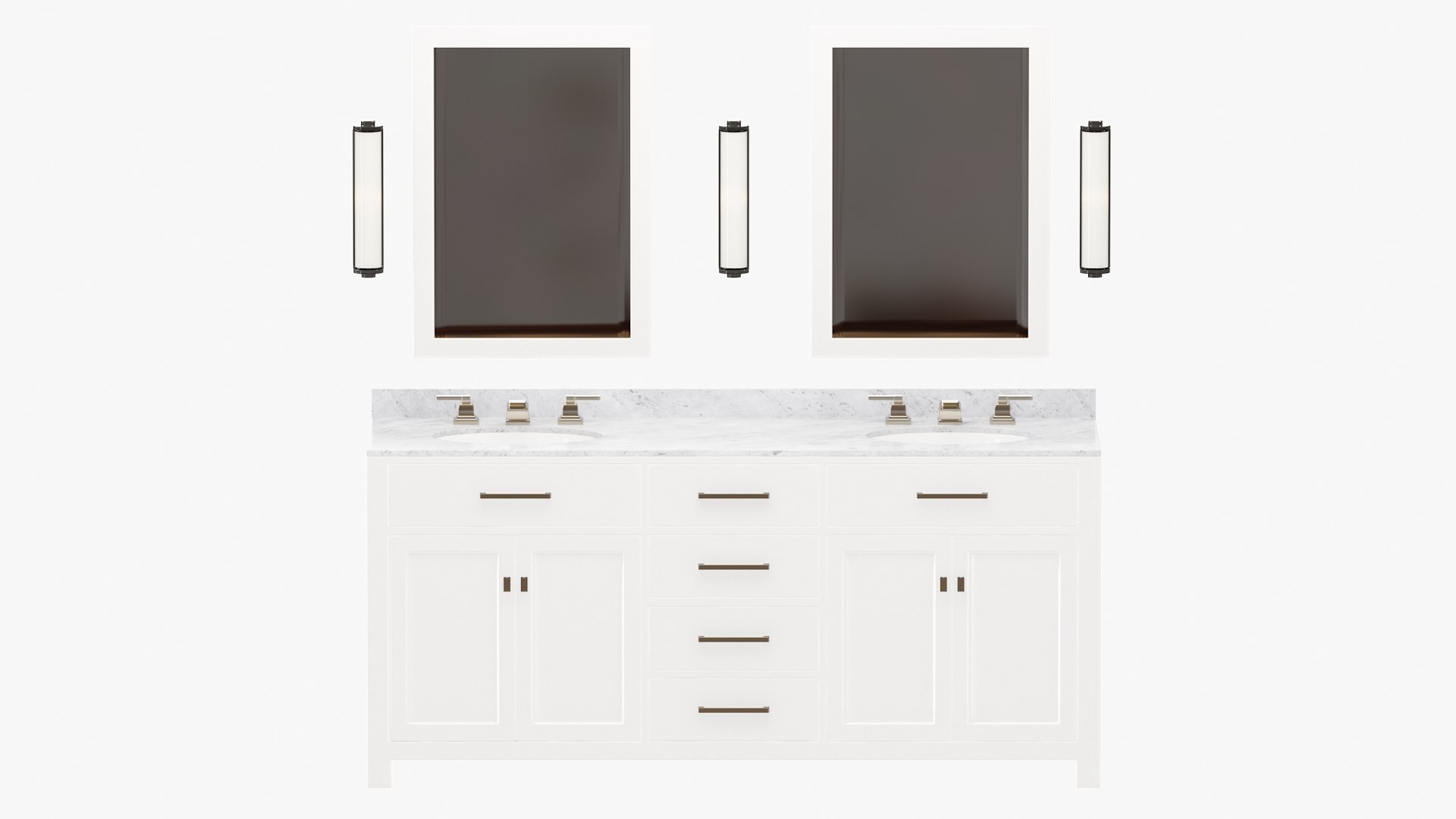 3D Restoration Hardware Hutton Double Vanity - TurboSquid 2063650