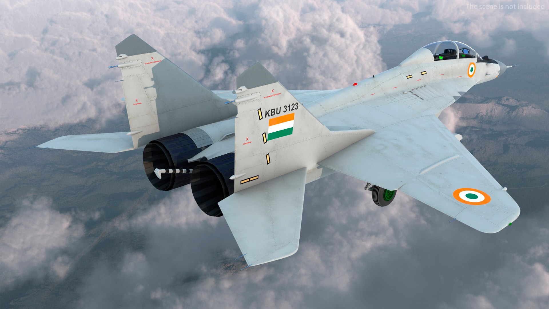 3D MiG 29 KUB Tandem Aircraft Indian Navy - TurboSquid 1823762