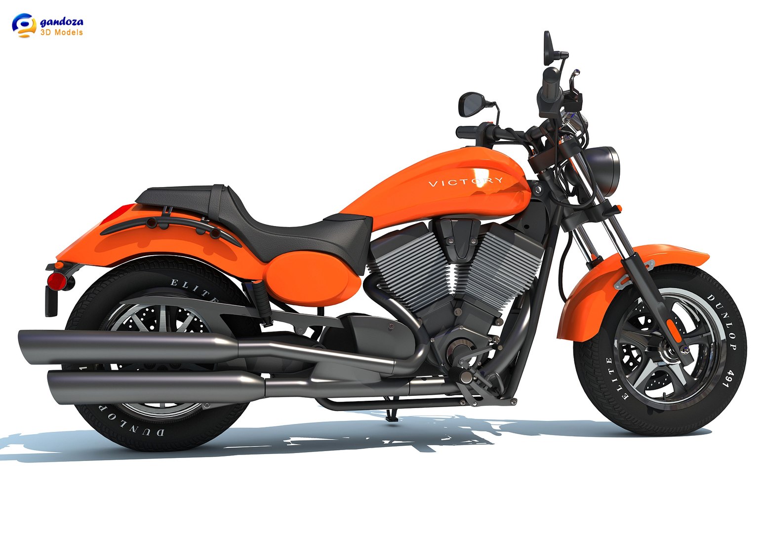 3d Model Polaris Victory Judge Motorcycle