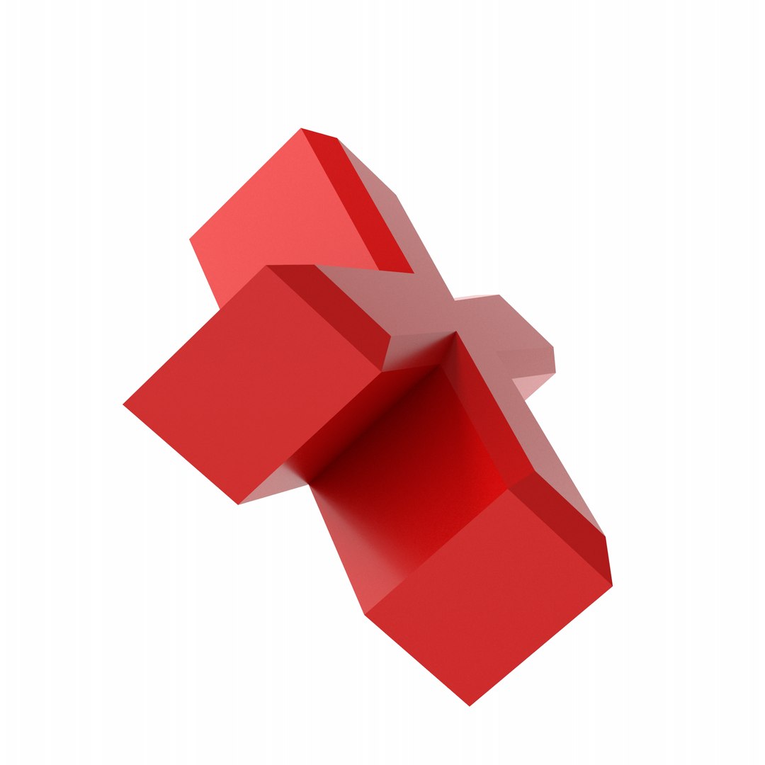 3D Red Letter X - TurboSquid 2272857