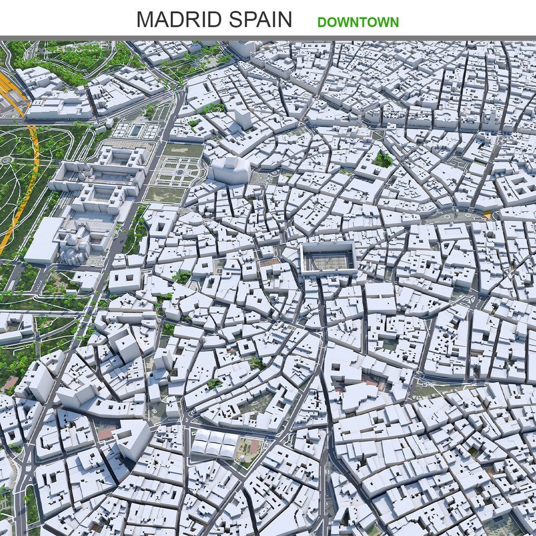 3D Madrid City Spain 3d Model Model - TurboSquid 1764876