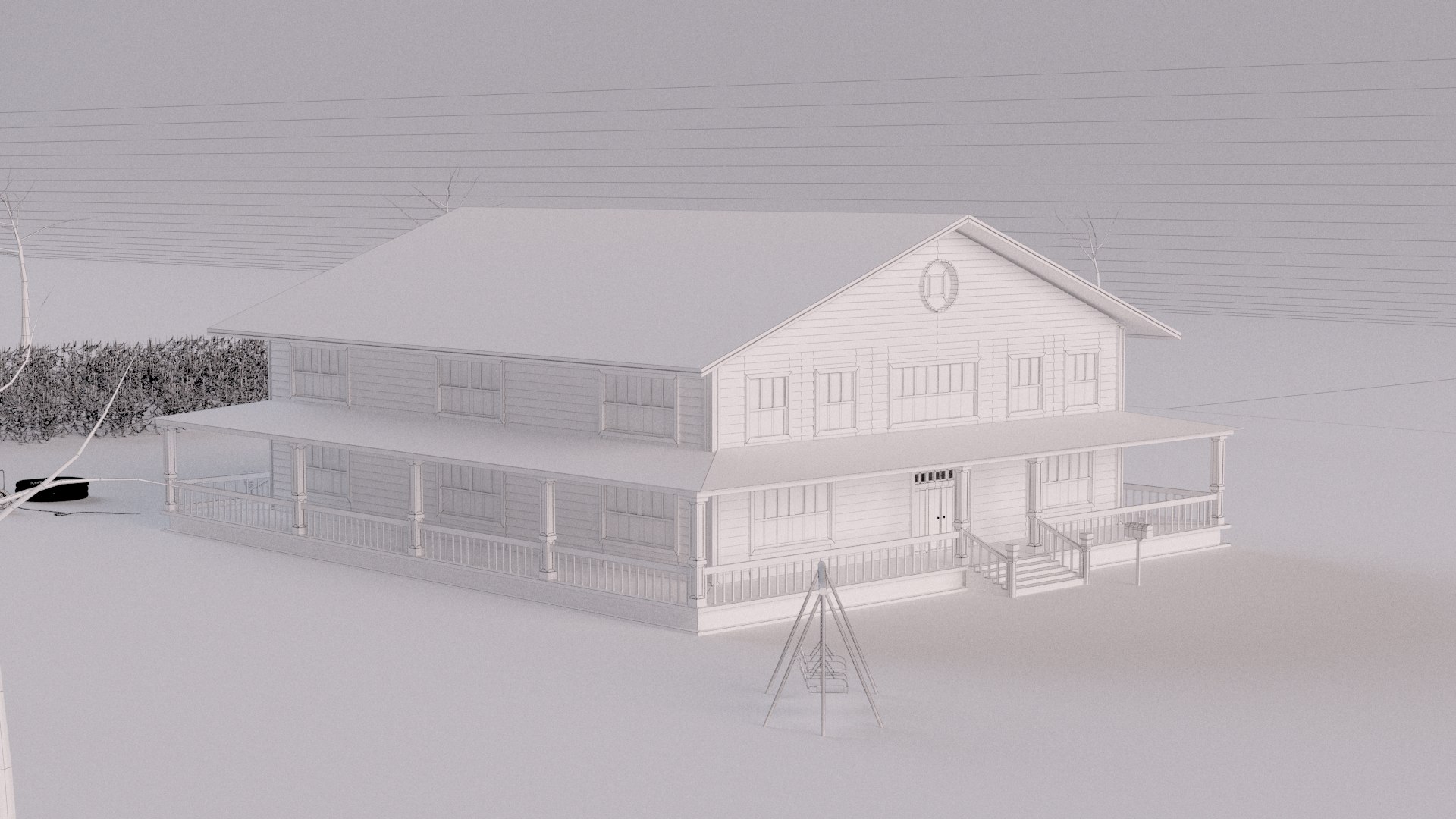 3D farm house model - TurboSquid 1693519