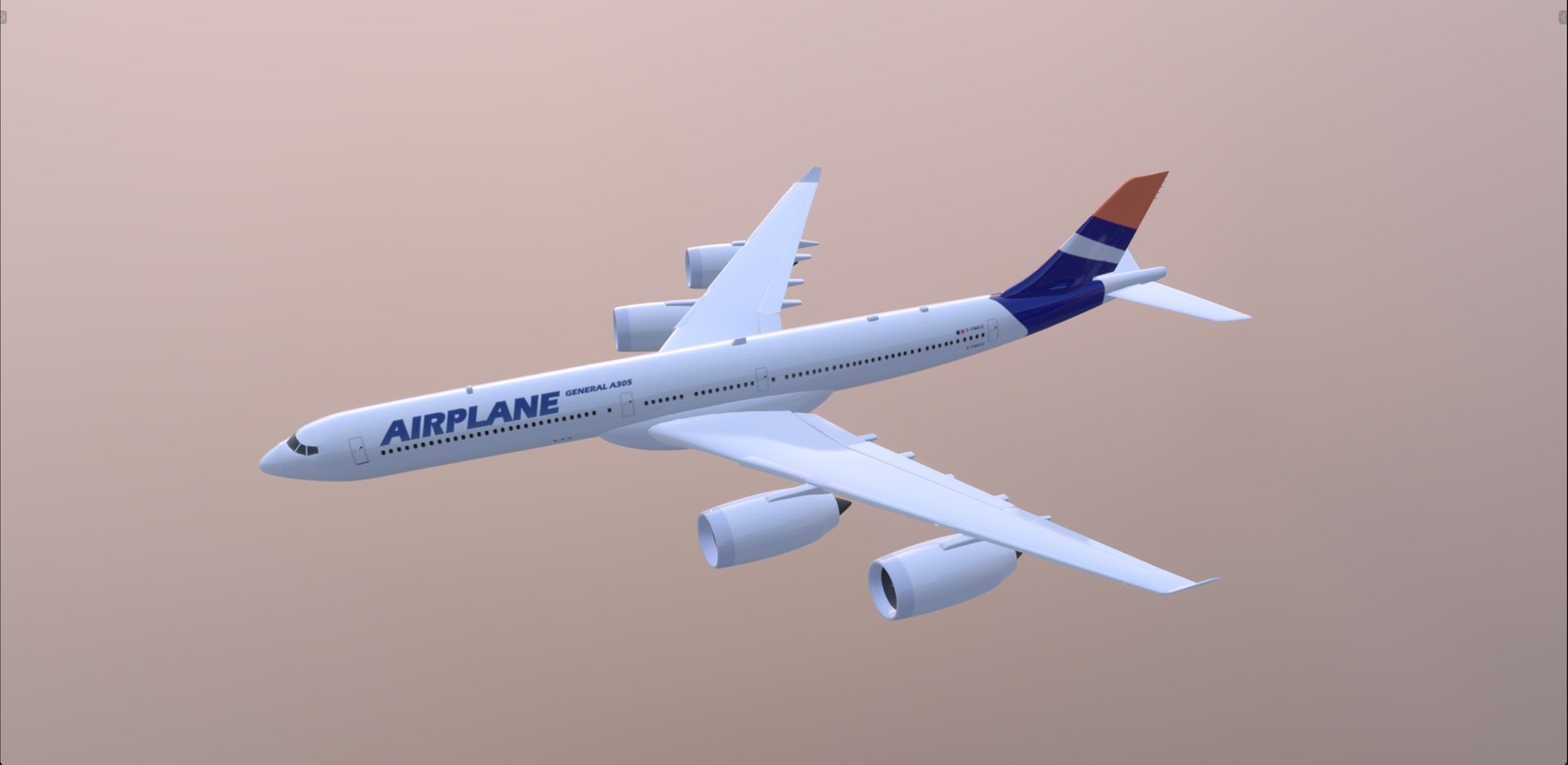 Generic Airplane 3D Model - TurboSquid 1936585