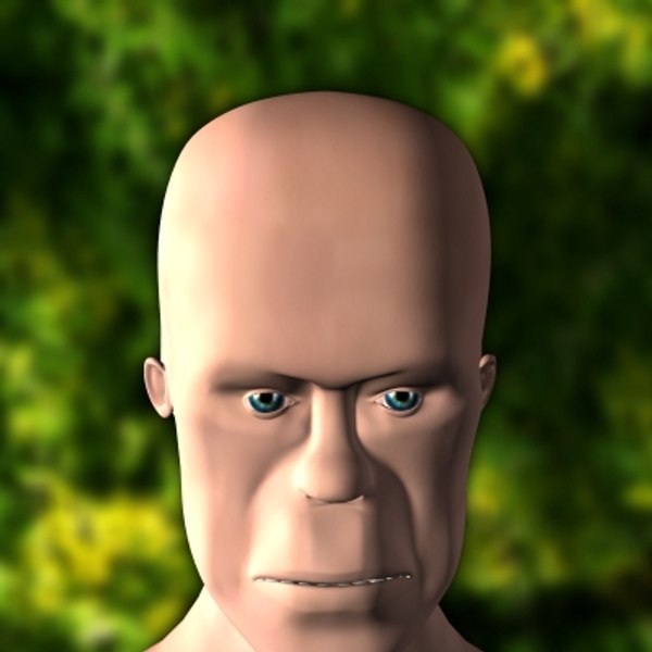 prehistoric cartoon human 3d model