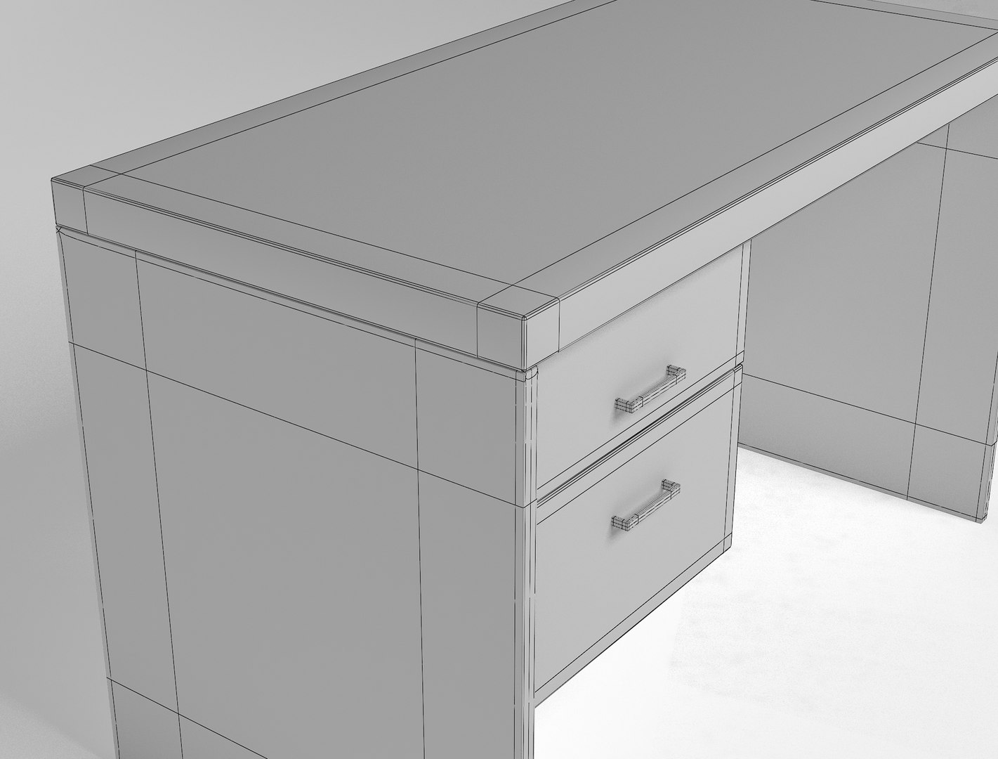 Writing Desk Model - TurboSquid 1714610