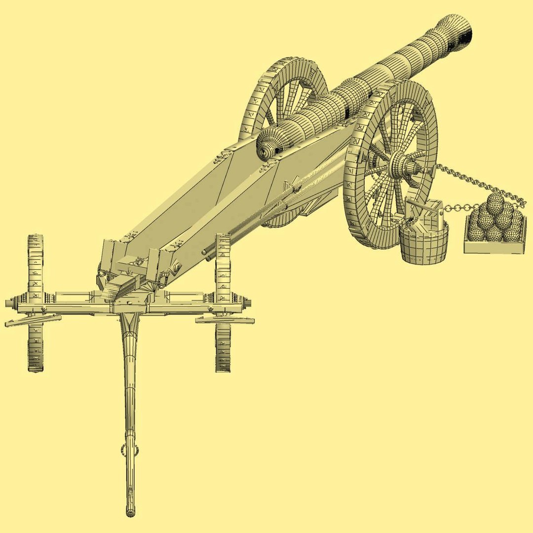 Italian Venice Culverin - 3d Max