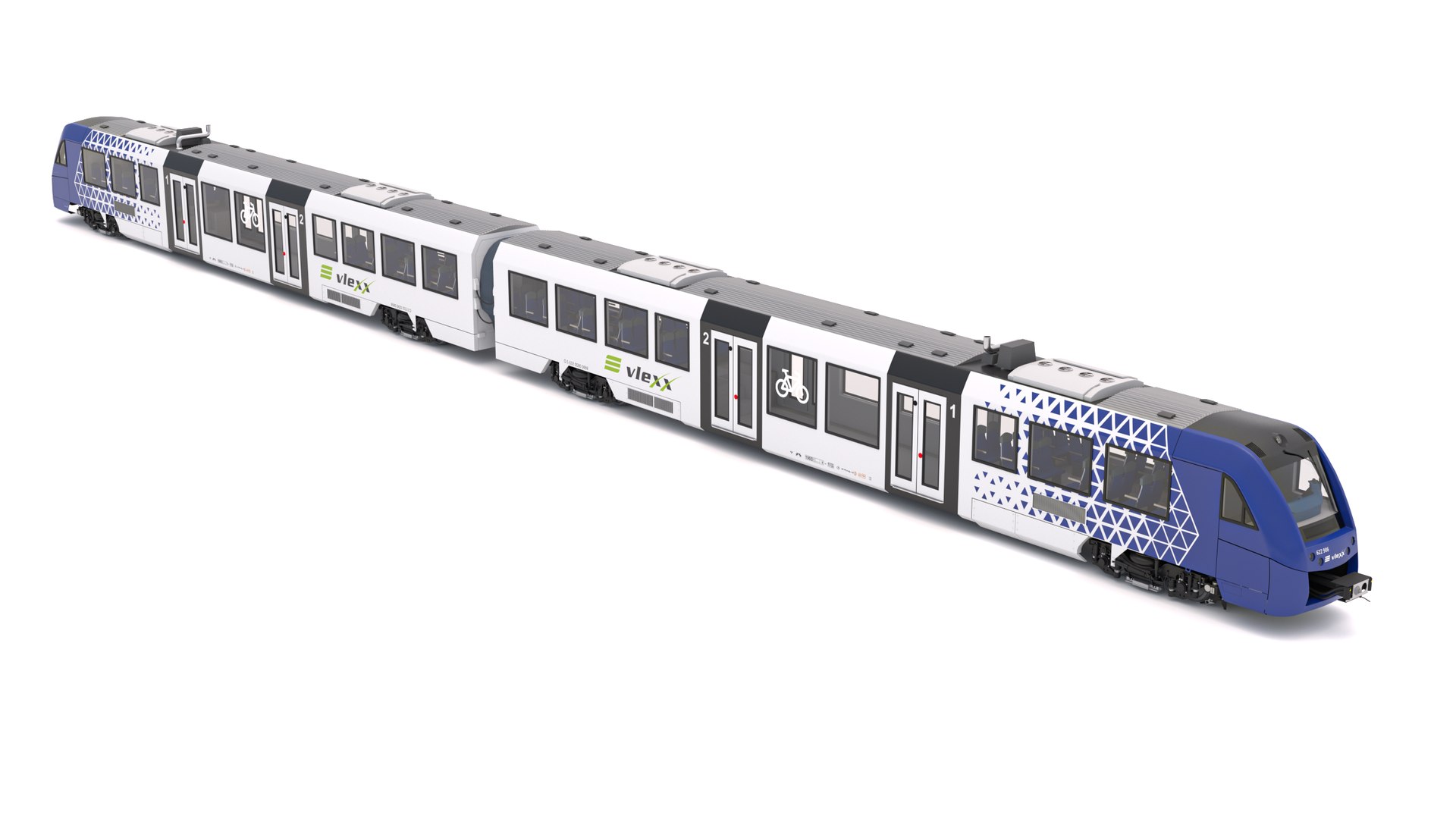 3D Vlexx Alstom Coradia LINT 54 Train Model - TurboSquid 2345896