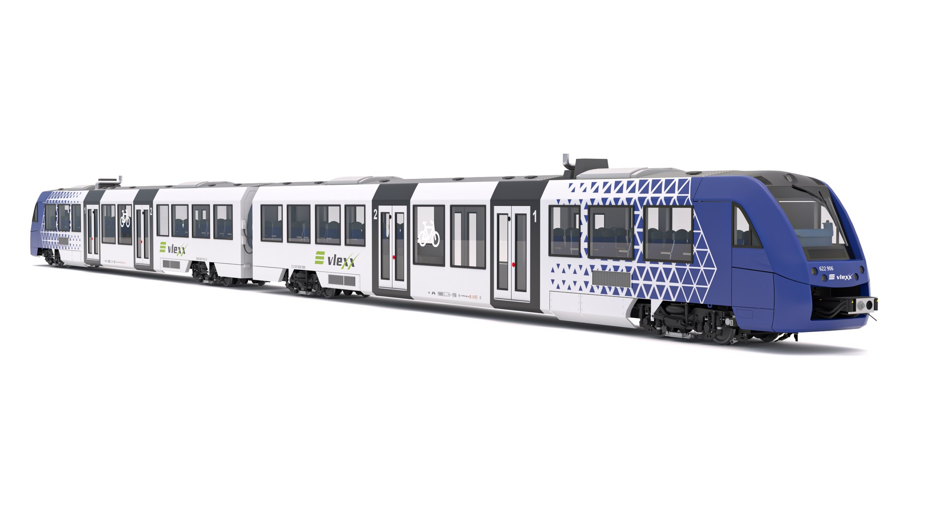 3D Vlexx Alstom Coradia LINT 54 Train Model - TurboSquid 2345896