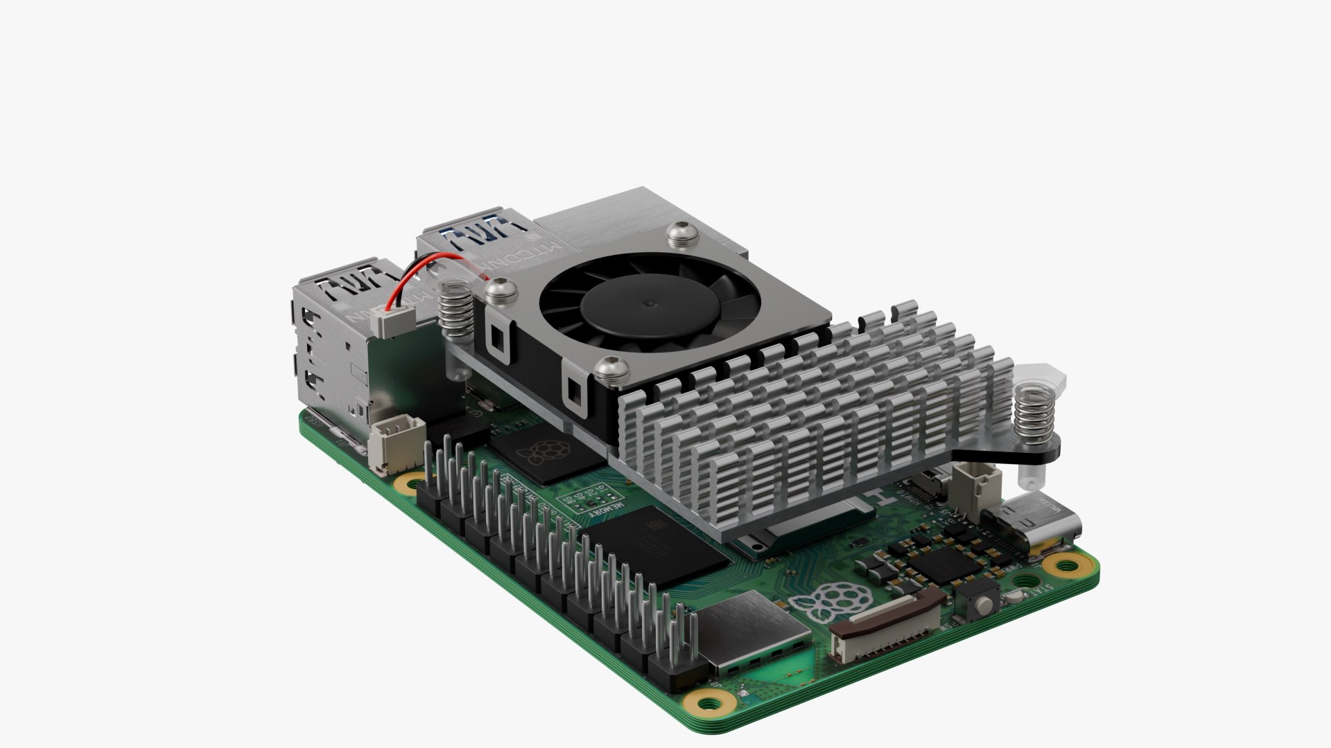 Raspberrypi 5 With Cooler 3D Model - TurboSquid 2281263