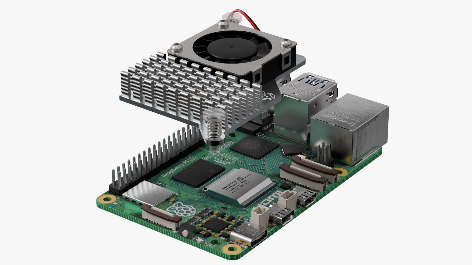 Raspberrypi 5 With Cooler 3D Model - TurboSquid 2281263
