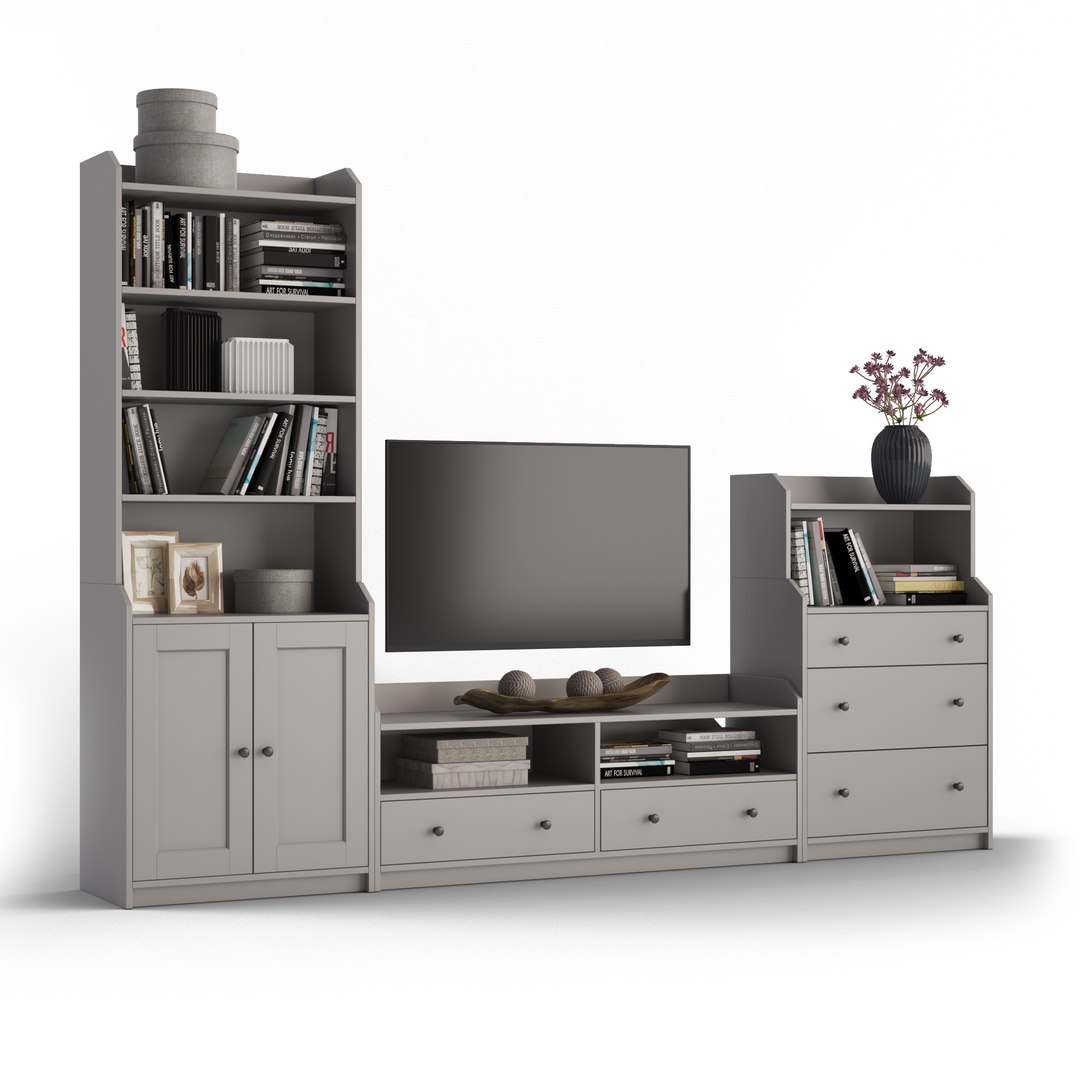 3D Combination Storage Tv Hauga Model - TurboSquid 1642730