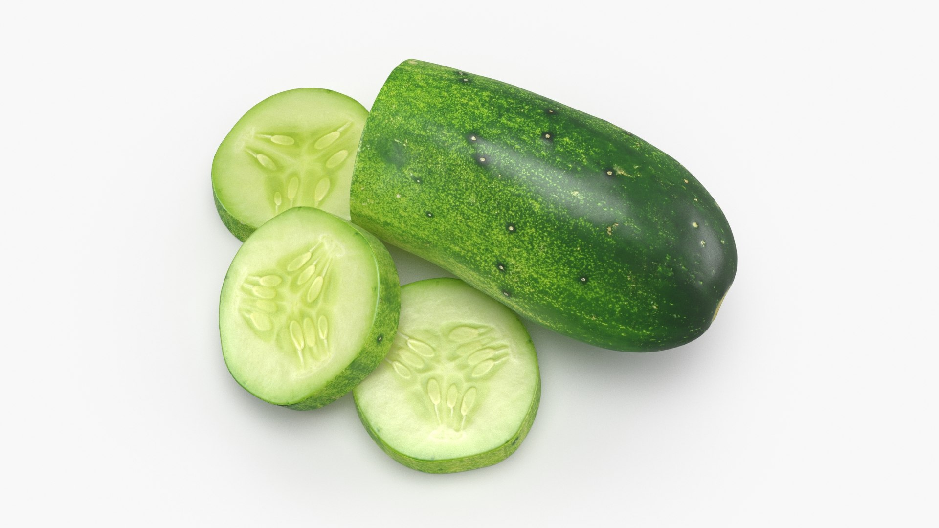 3D Cucumbers 04 Model - TurboSquid 2071726