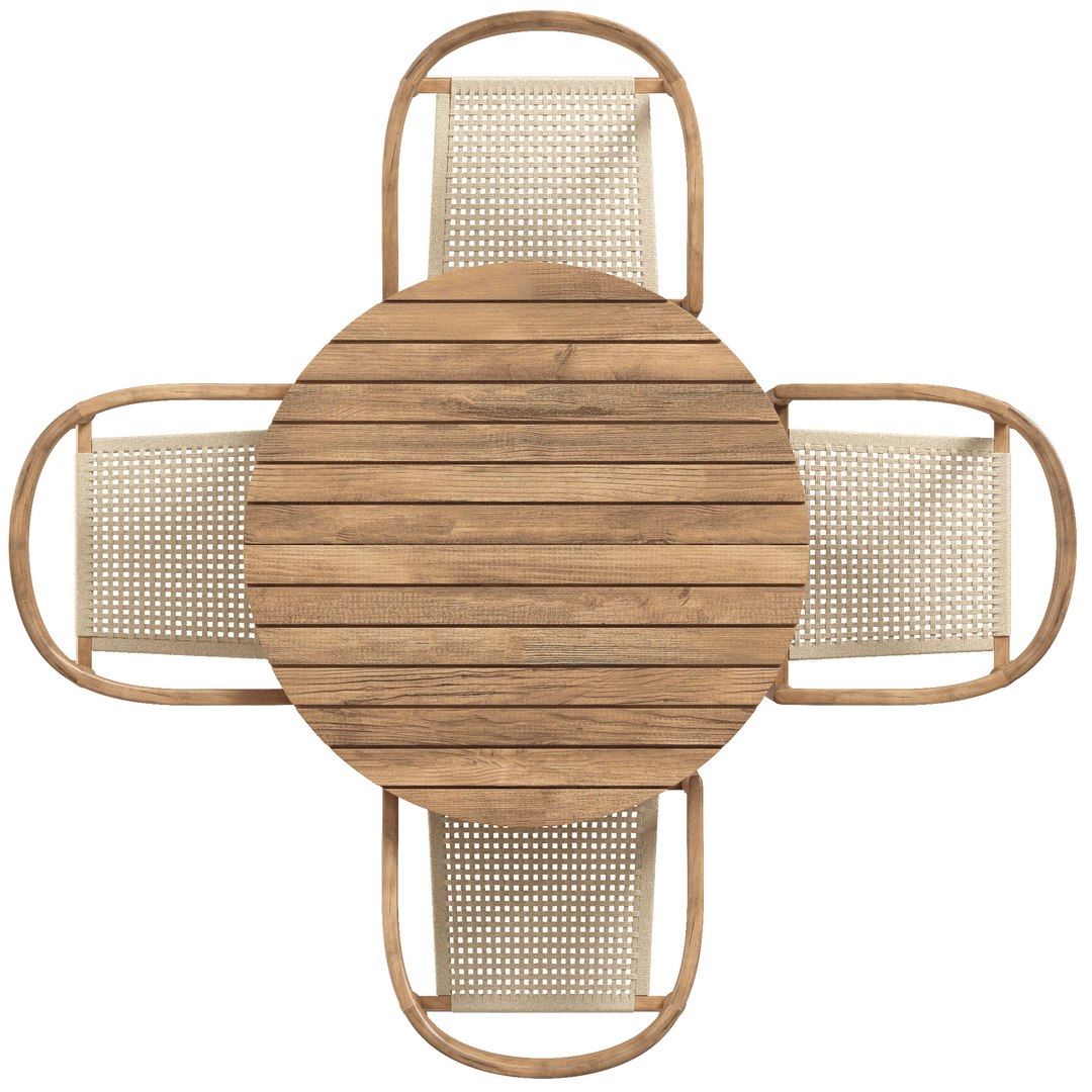 3D Tenay Table Visby Chair Model - TurboSquid 2375977