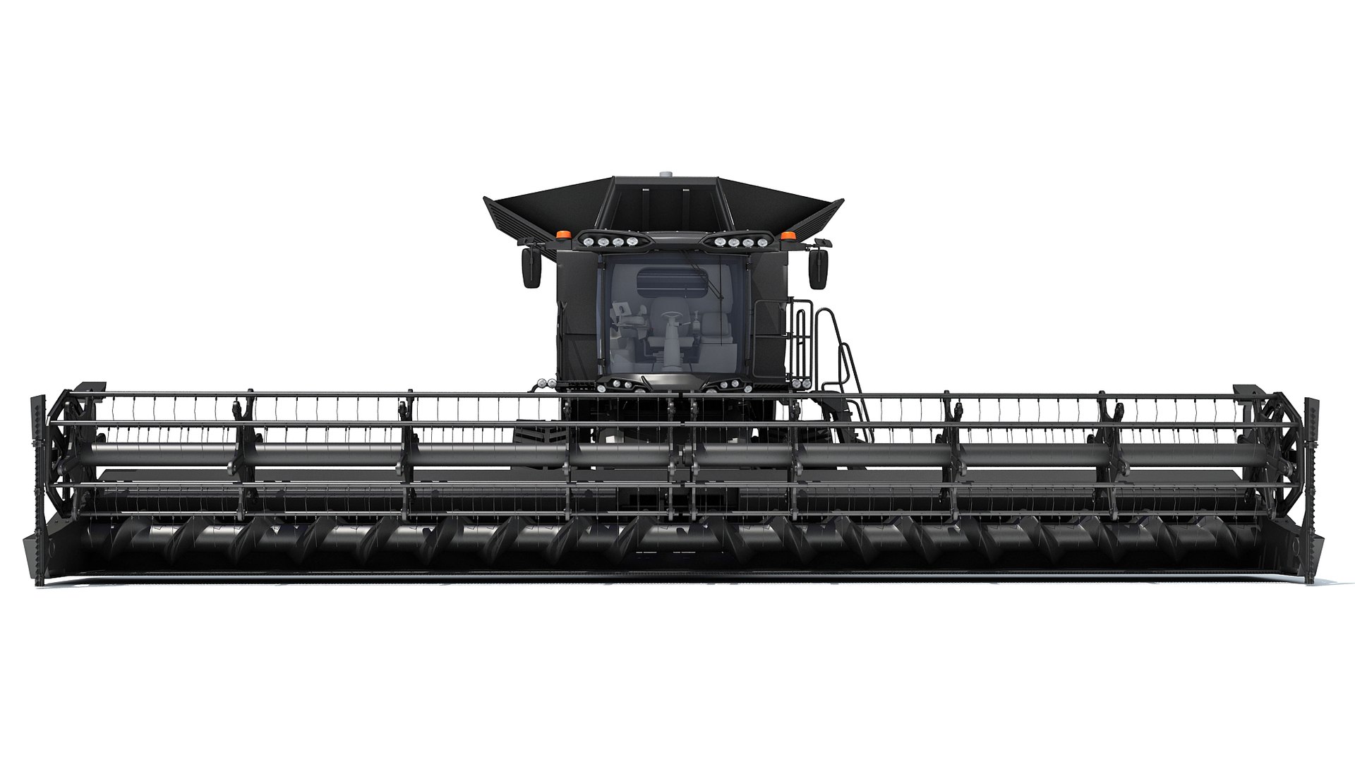 Black Combine Harvester V3 3D Model - TurboSquid 1812751