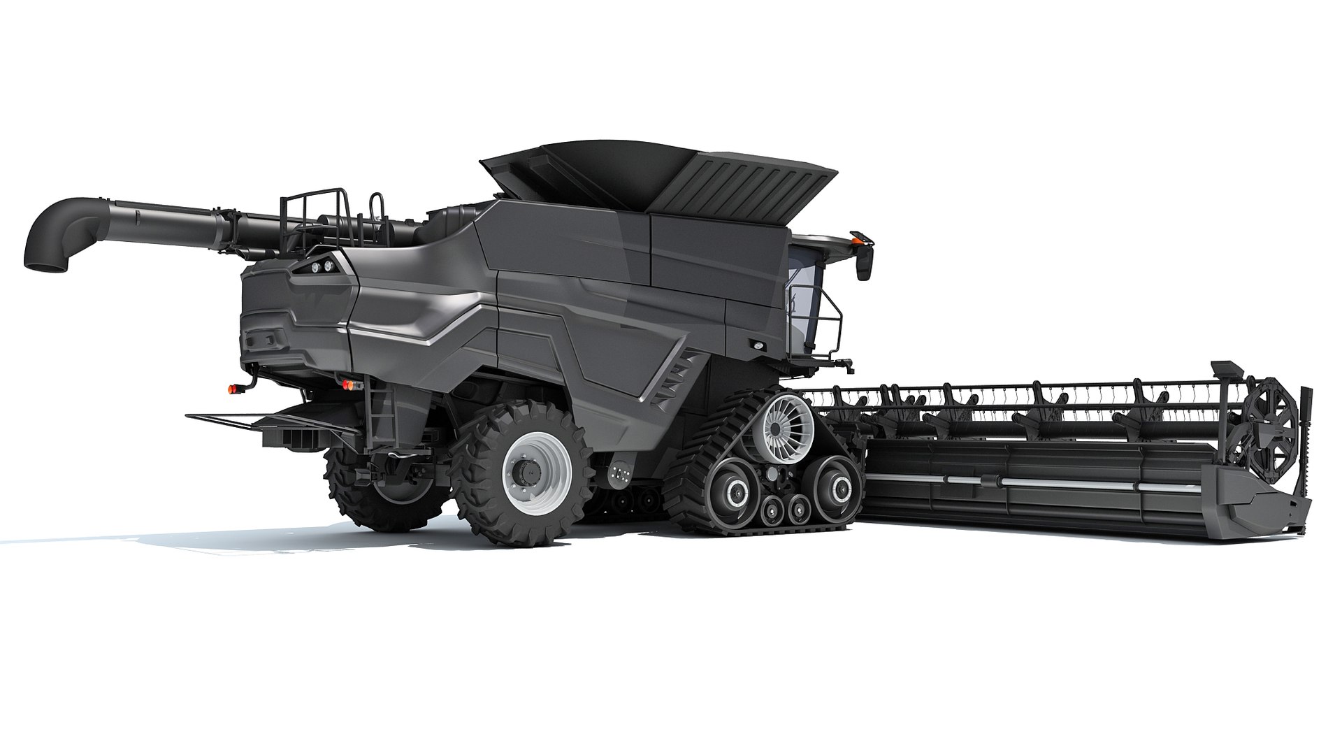 Black Combine Harvester V3 3D Model - TurboSquid 1812751