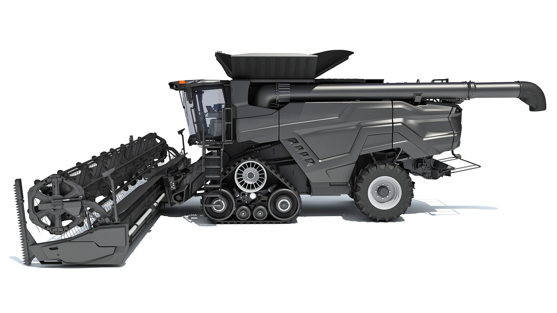 Black Combine Harvester V3 3D Model - TurboSquid 1812751