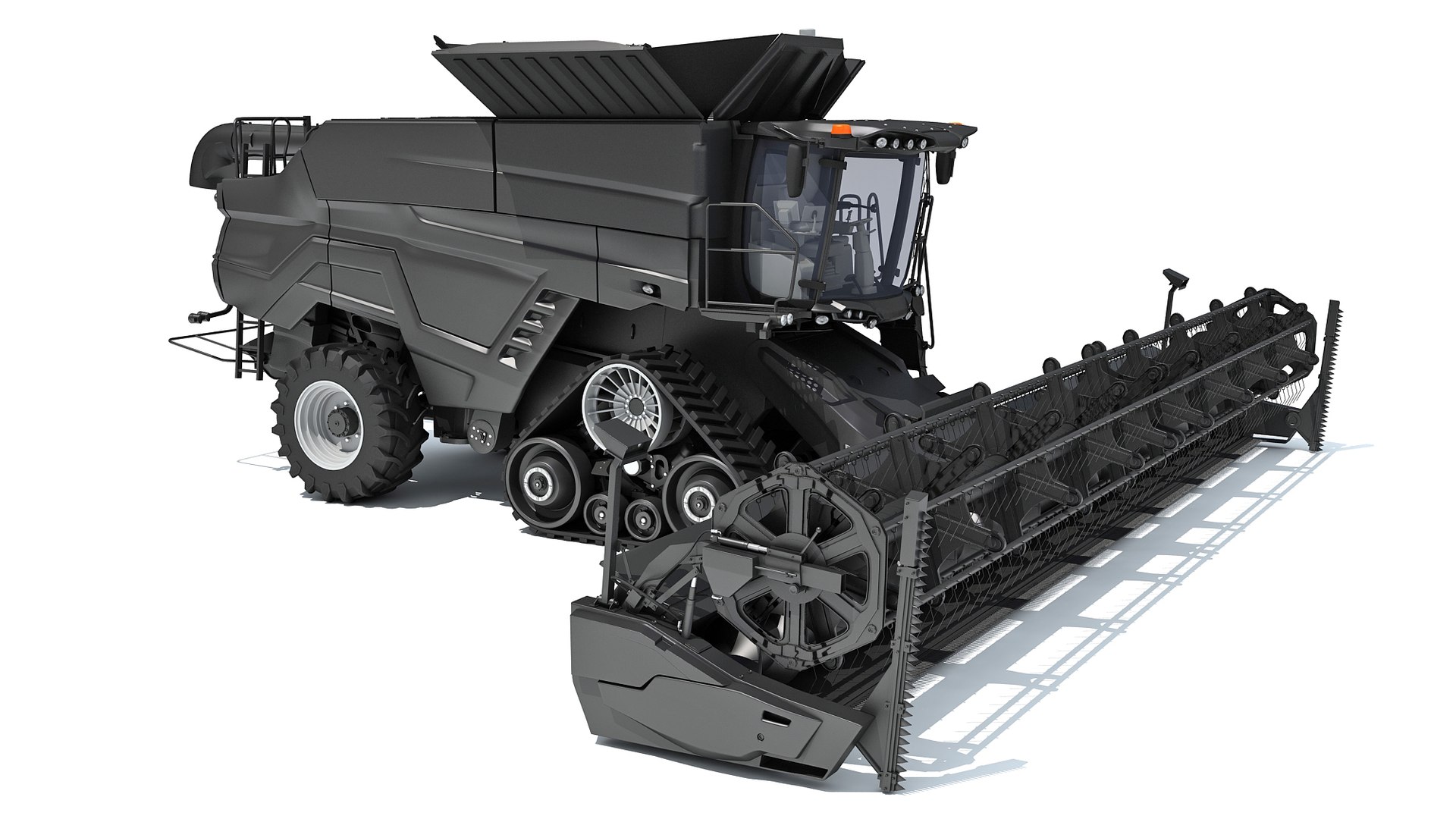 Black Combine Harvester V3 3D Model - TurboSquid 1812751
