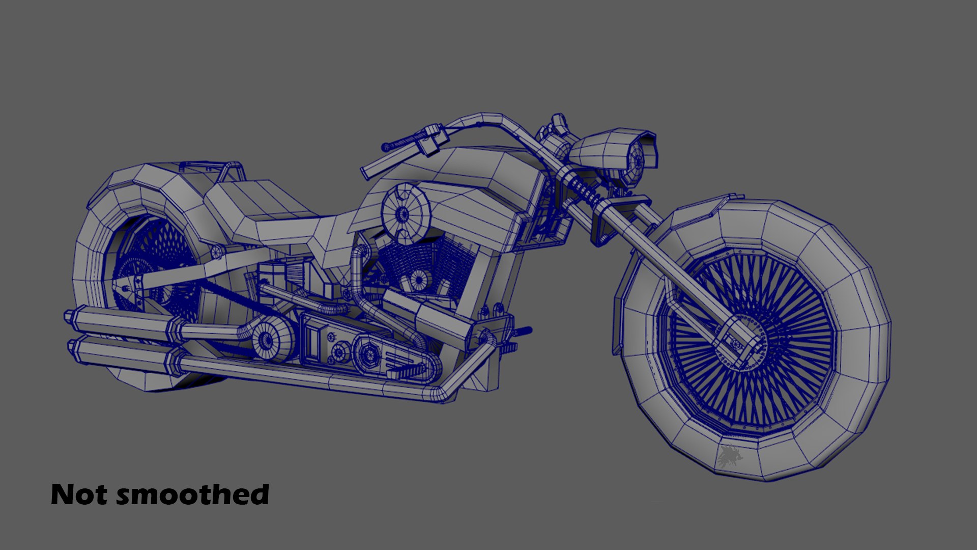 3D Model Custom Chopper Motorcycle - TurboSquid 1866464