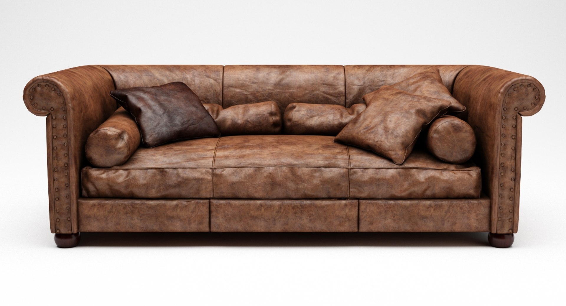 Baxter Alfred Leather Sofa 3D Model - TurboSquid 1226862