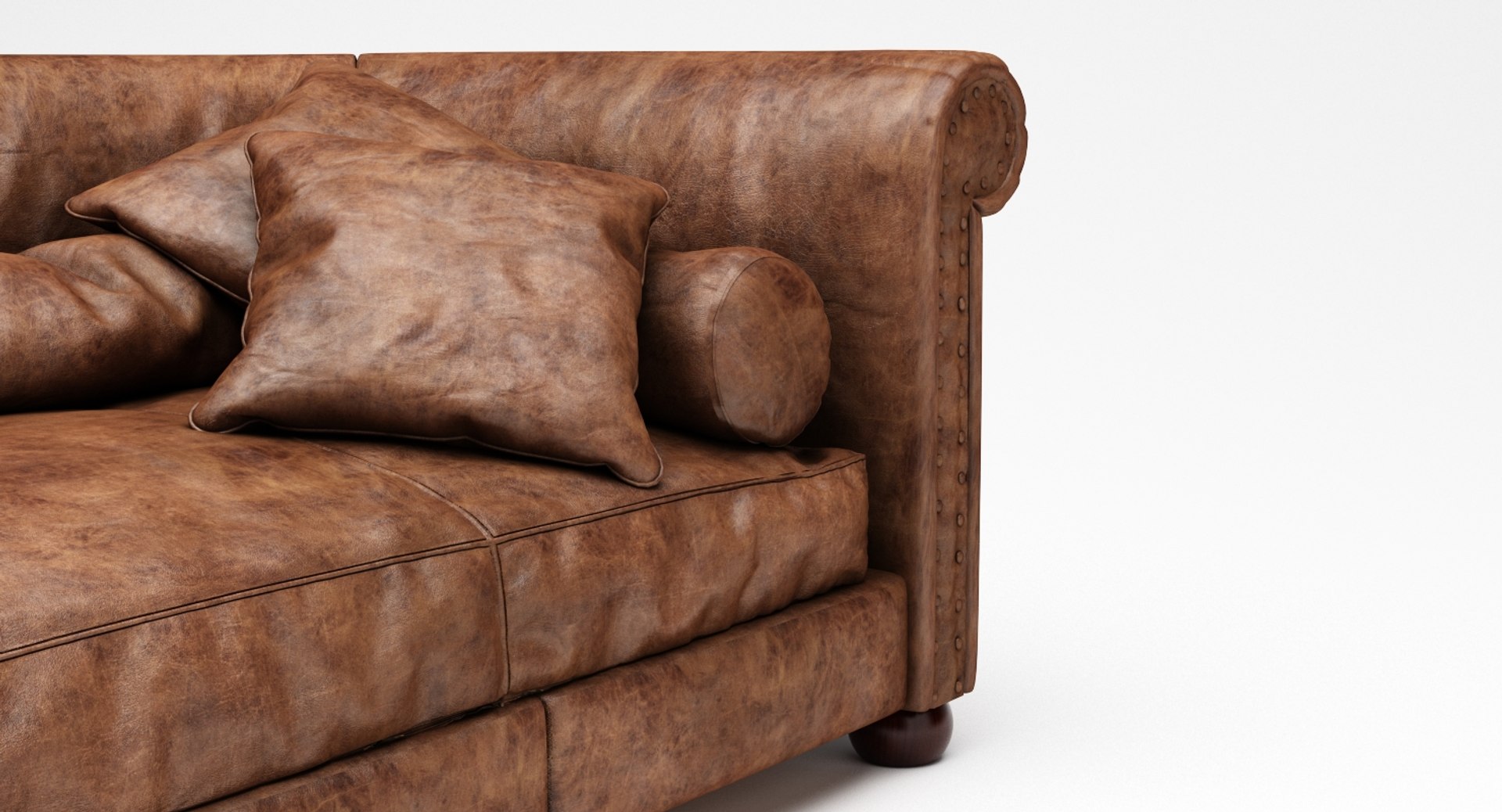 Baxter Alfred Leather Sofa 3D Model - TurboSquid 1226862