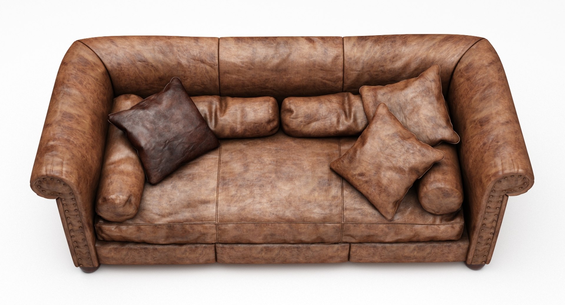 Baxter Alfred Leather Sofa 3D Model - TurboSquid 1226862