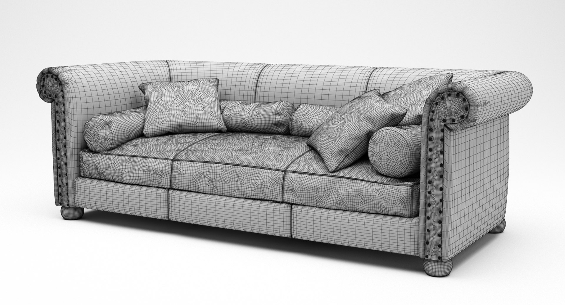 Baxter Alfred Leather Sofa 3D Model - TurboSquid 1226862