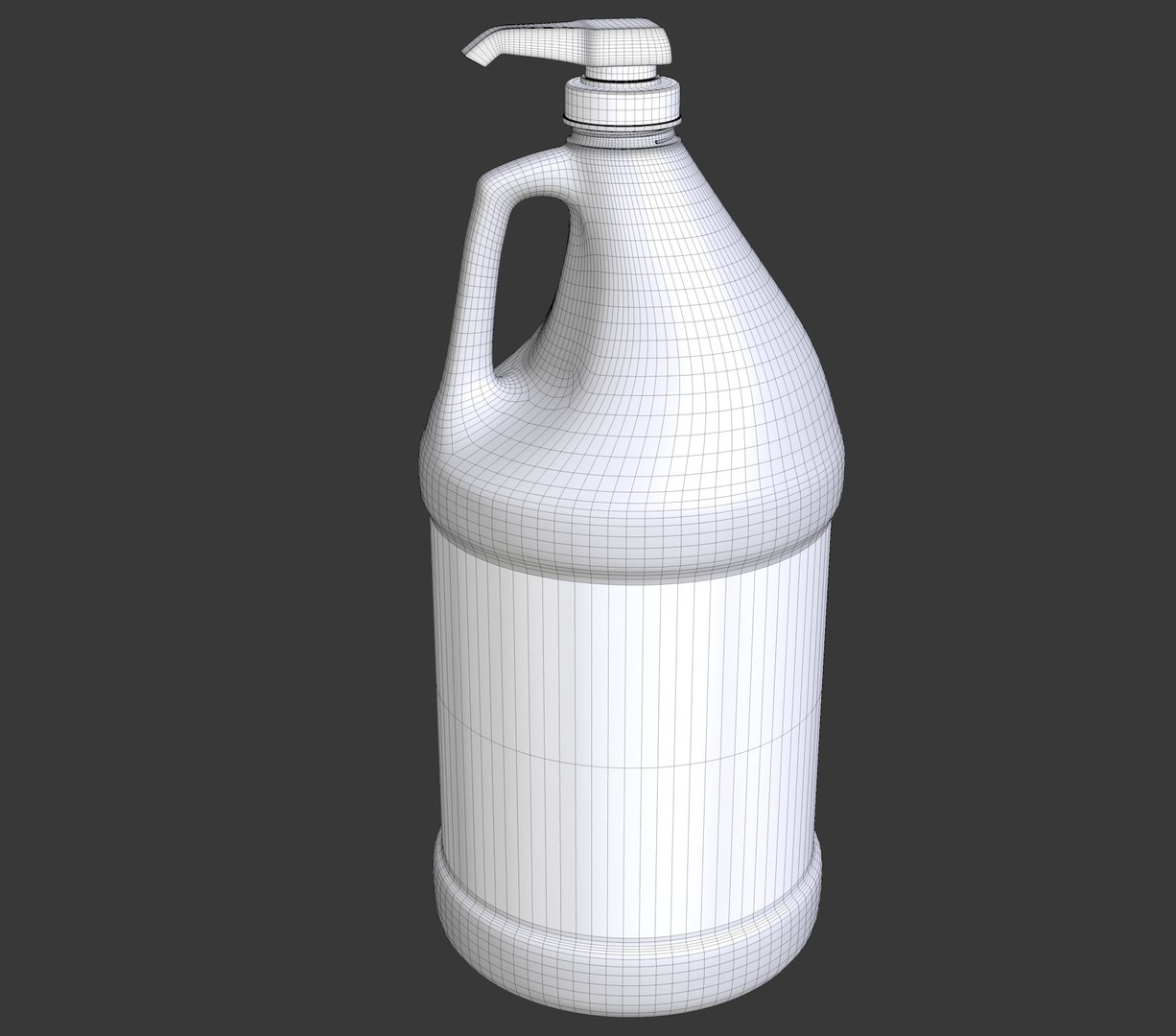 3D Gallon Plastic Bottle Model - TurboSquid 1201177