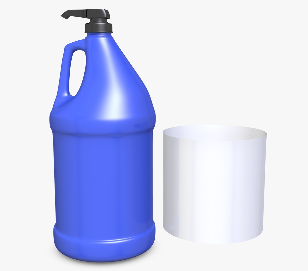 3D Gallon Plastic Bottle Model - TurboSquid 1201177