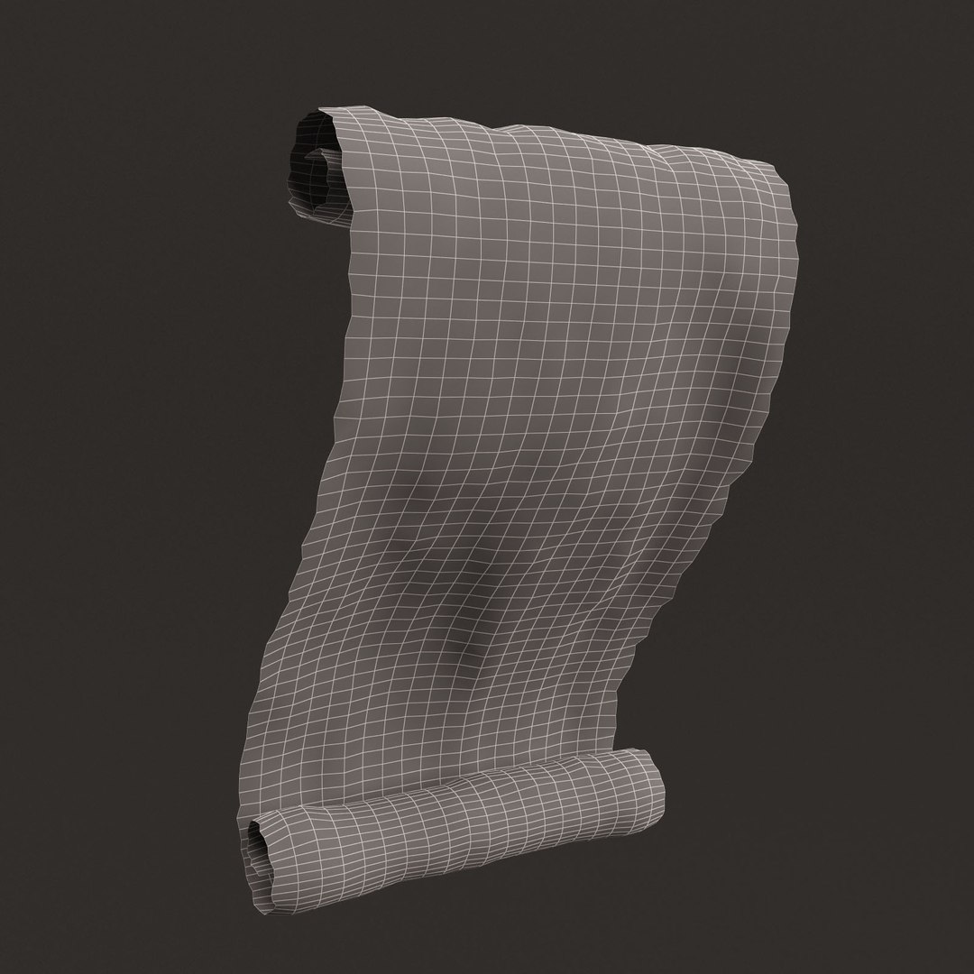 3d Model Scroll