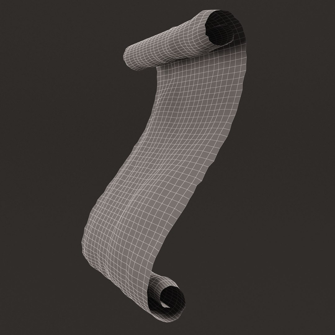 3d Model Scroll