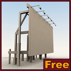 Free 3D Billboard Models - Available For Download On TurboSquid